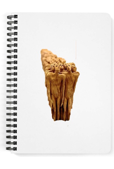 Mumya Baskılı Ahşap Kapaklı Defter 15X20 cm DFT1397