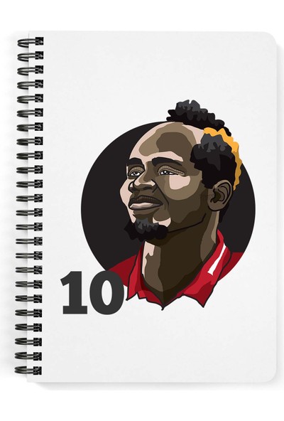 Astak Sadio Mane Baskılı Ahşap Kapaklı Defter 15X20 cm DFT1231