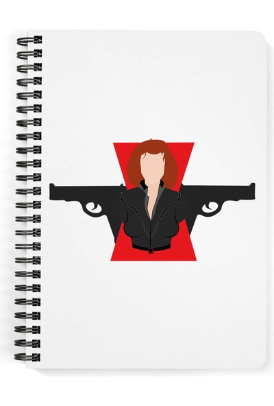 Astak Black Widow Baskılı Ahşap Kapaklı Defter 15X20 cm DFT1115