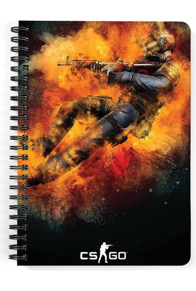 Astak Cs Go Baskılı Ahşap Kapaklı Defter 15X20 cm DFT4740