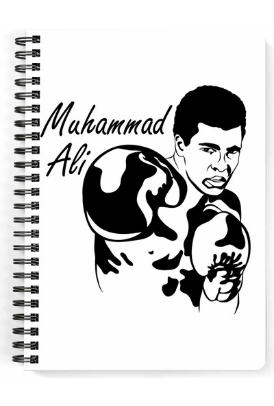 Muhammed Ali Baskılı Ahşap Kapaklı Defter 15X20 cm DFT2625