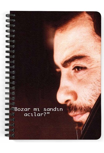 Astak Ahmet Kaya Baskılı Ahşap Kapaklı Defter 15X20 cm DFT3062