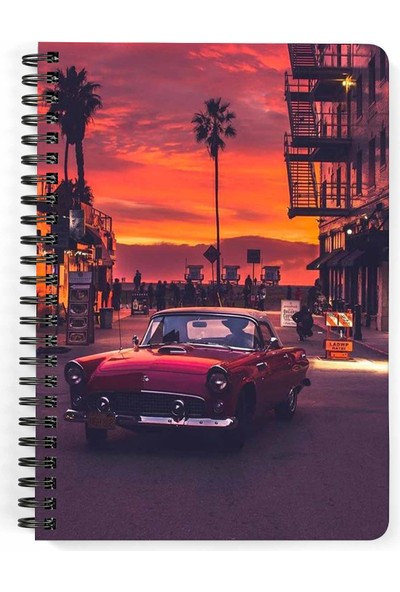 Summer Baskılı Ahşap Kapaklı Defter 15X20 cm DFT3717