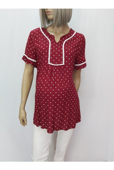 Tria Su Taşı Detaylı Viscon Cotton Hamile Yazlık Bluz Tria Su Taşı Detaylı Viscon Cotton Hamile Yazlık Bluz