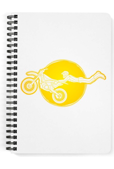 Astak Motocross Baskılı Ahşap Kapaklı Defter 15X20 cm DFT2041 Astak Motocross Baskılı Ahşap Kapaklı Defter 15X20 cm DFT2041