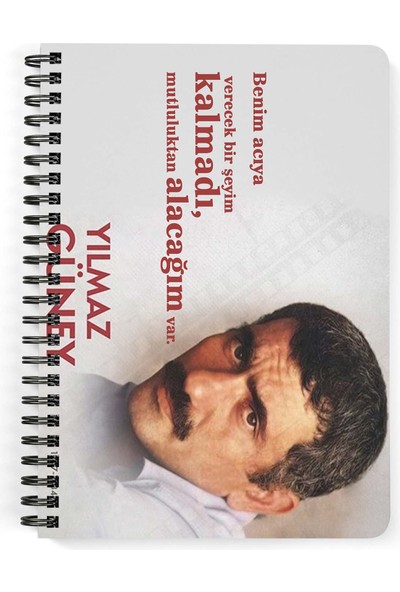 Yılmaz Güney Baskılı Ahşap Kapaklı Defter 15X20 cm DFT2351 Yılmaz Güney Baskılı Ahşap Kapaklı Defter 15X20 cm DFT2351