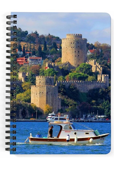 Istanbul Baskılı Ahşap Kapaklı Defter 15X20 cm DFT2695