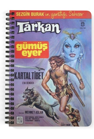 Tarkan Baskılı Ahşap Kapaklı Defter 15X20 cm DFT2367