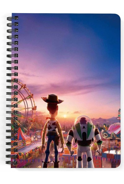 Oyuncak Hikayesi Baskılı Ahşap Kapaklı Defter 15X20 cm DFT3424