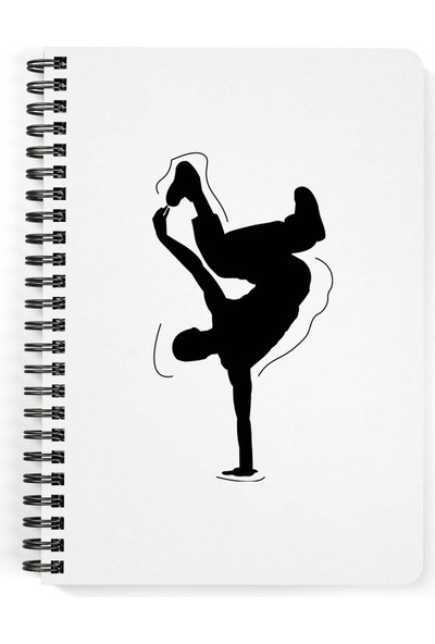 Dance Baskılı Ahşap Kapaklı Defter 15X20 cm DFT1665