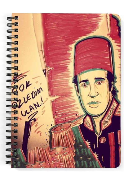 Astak Tosun Paşa Baskılı Ahşap Kapaklı Defter 15X20 cm DFT2525