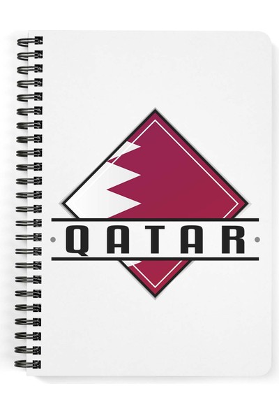 Qatar Baskılı Ahşap Kapaklı Defter 15X20 cm DFT2240 Qatar Baskılı Ahşap Kapaklı Defter 15X20 cm DFT2240