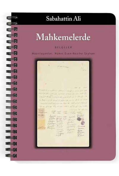 Sabahattin Ali Mahkemelerde Baskılı Ahşap Kapaklı Defter 15X20 cm DFT5479 Sabahattin Ali Mahkemelerde Baskılı Ahşap Kapaklı Defter 15X20 cm DFT5479