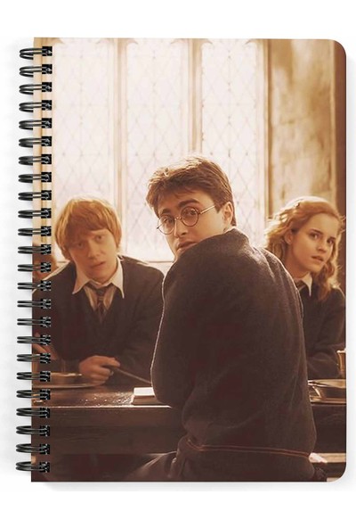 Harry Potter Baskılı Ahşap Kapaklı Defter 15X20 cm DFT3754 Harry Potter Baskılı Ahşap Kapaklı Defter 15X20 cm DFT3754