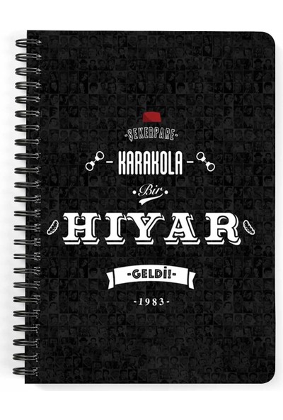 Şekerpare Baskılı Ahşap Kapaklı Defter 15X20 cm DFT5025