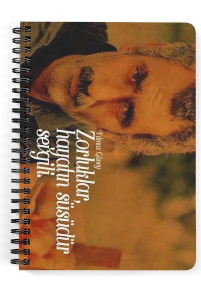 Yılmaz Güney Baskılı Ahşap Kapaklı Defter 15X20 cm DFT2349
