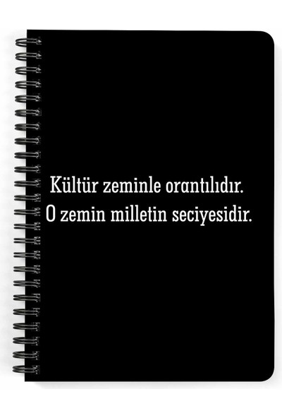 Atatürk Baskılı Ahşap Kapaklı Defter 15X20 cm DFT5546