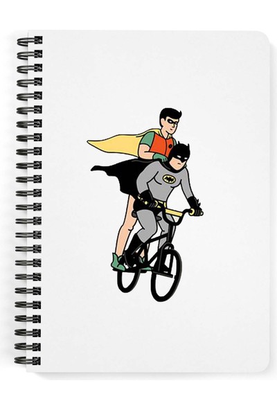 Astak Batman Baskılı Ahşap Kapaklı Defter 15X20 cm DFT5763
