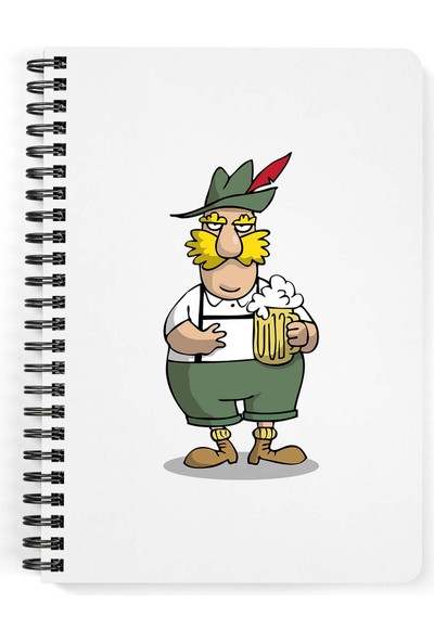 Içici Baskılı Ahşap Kapaklı Defter 15X20 cm DFT2151