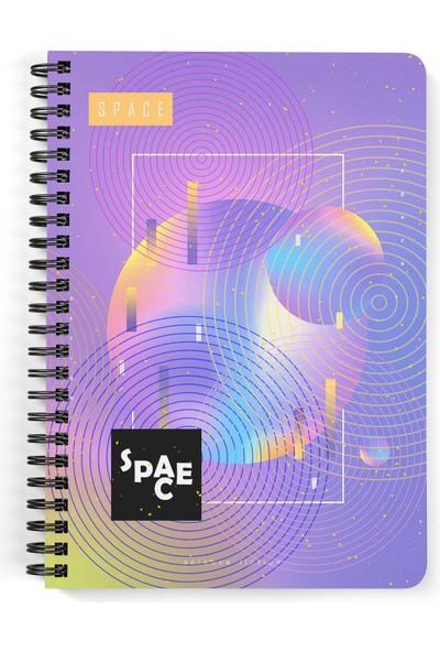 Space Baskılı Ahşap Kapaklı Defter 15X20 cm DFT555 Space Baskılı Ahşap Kapaklı Defter 15X20 cm DFT555