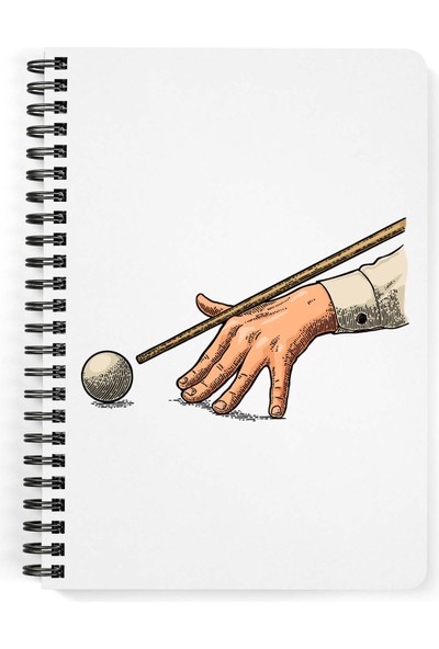 Bilardo Baskılı Ahşap Kapaklı Defter 15X20 cm DFT2081 Bilardo Baskılı Ahşap Kapaklı Defter 15X20 cm DFT2081