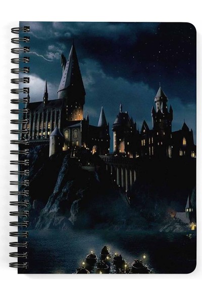 Harry Potter Baskılı Ahşap Kapaklı Defter 15X20 cm DFT2611