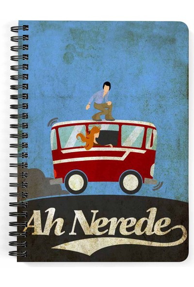 Ah Nerede Baskılı Ahşap Kapaklı Defter 15X20 cm DFT4089 Ah Nerede Baskılı Ahşap Kapaklı Defter 15X20 cm DFT4089
