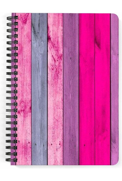 Astak Çitler Baskılı Ahşap Kapaklı Defter 15X20 cm DFT2588