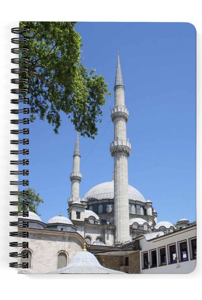 Istanbul Baskılı Ahşap Kapaklı Defter 15X20 cm DFT2703