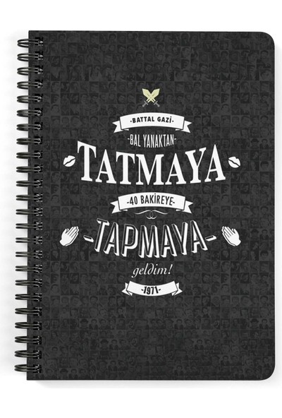 Battal Gazi Baskılı Ahşap Kapaklı Defter 15X20 cm DFT2401 Battal Gazi Baskılı Ahşap Kapaklı Defter 15X20 cm DFT2401