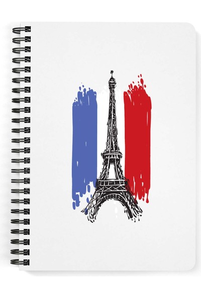 Fransa Eyfel Kulesi Baskılı Ahşap Kapaklı Defter 15X20 cm DFT2282 Fransa Eyfel Kulesi Baskılı Ahşap Kapaklı Defter 15X20 cm DFT2282