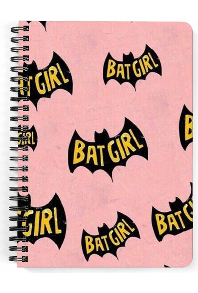 Batgirl Baskılı Ahşap Kapaklı Defter 15X20 cm DFT2911