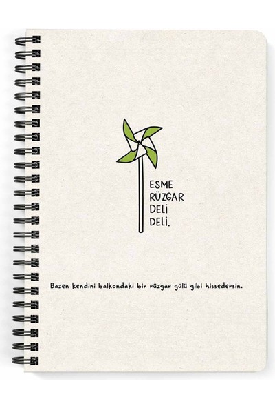 Astak Esme Rüzgar Baskılı Ahşap Kapaklı Defter 15X20 cm DFT5007 Astak Esme Rüzgar Baskılı Ahşap Kapaklı Defter 15X20 cm DFT5007