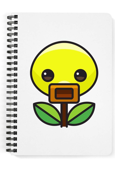 Ördek Baskılı Ahşap Kapaklı Defter 15X20 cm DFT1778