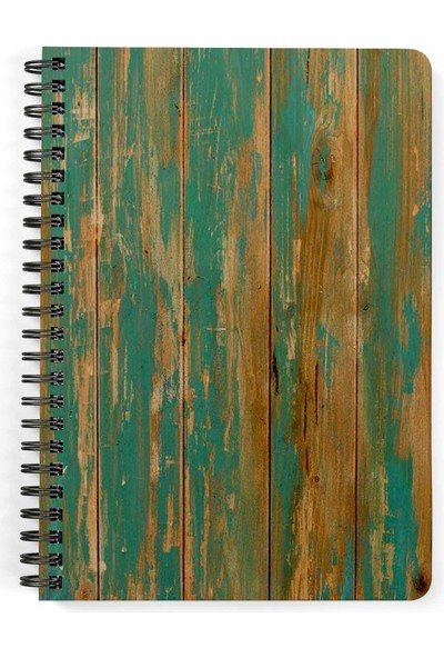 Çitler Baskılı Ahşap Kapaklı Defter 15X20 cm DFT2587