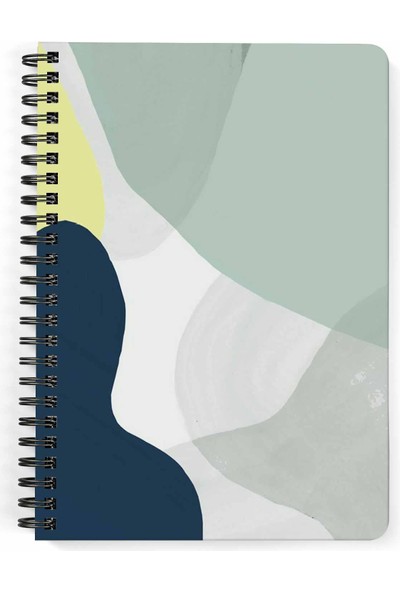 Renkler Baskılı Ahşap Kapaklı Defter 15X20 cm DFT3576