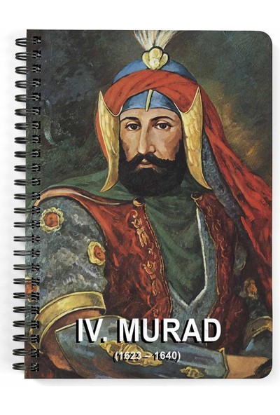 4. Murad Baskılı Ahşap Kapaklı Defter 15X20 cm DFT5469