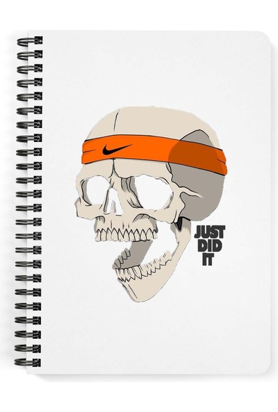 Astak Just Do It Baskılı Ahşap Kapaklı Defter 15X20 cm DFT6517