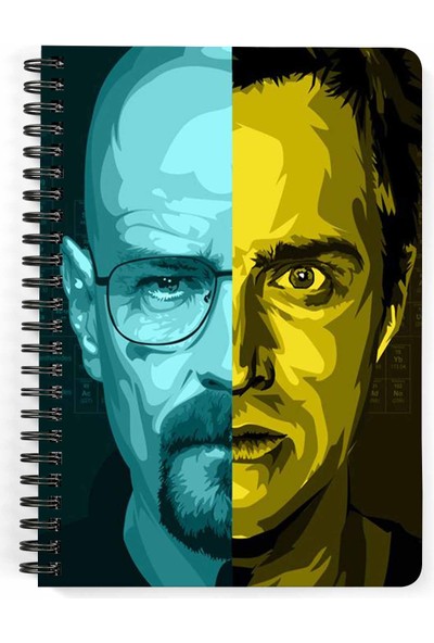 Breaking Bad Baskılı Ahşap Kapaklı Defter 15X20 cm DFT4303