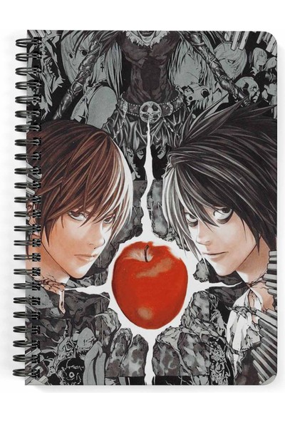 Death Note Baskılı Ahşap Kapaklı Defter 15X20 cm DFT3164 Death Note Baskılı Ahşap Kapaklı Defter 15X20 cm DFT3164