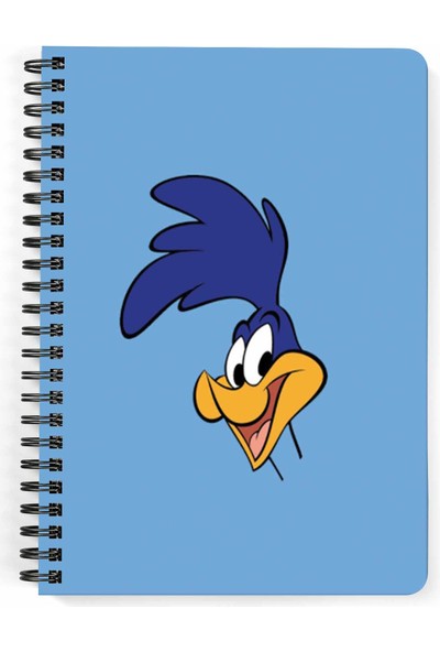 Road Runner Baskılı Ahşap Kapaklı Defter 15X20 cm DFT5119