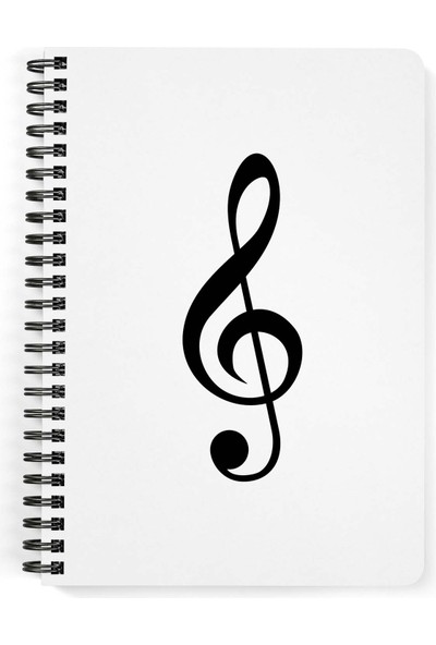 Nota Baskılı Ahşap Kapaklı Defter 15X20 cm DFT6369 Nota Baskılı Ahşap Kapaklı Defter 15X20 cm DFT6369