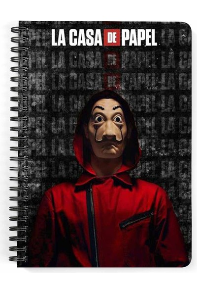 Astak La Casa De Papel Baskılı Ahşap Kapaklı Defter 15X20 cm DFT2742 Astak La Casa De Papel Baskılı Ahşap Kapaklı Defter 15X20 cm DFT2742