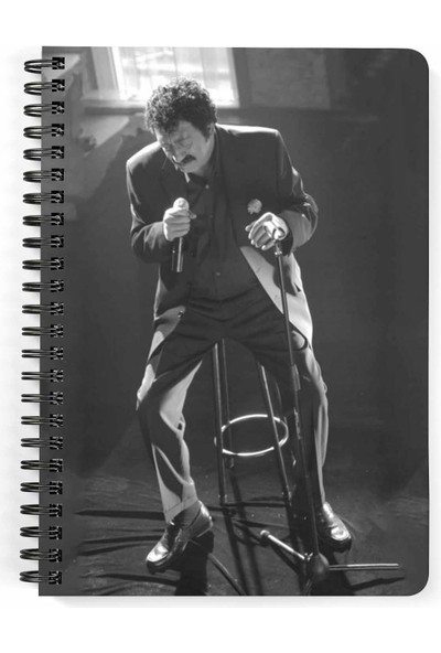 Müslüm Gürses Baskılı Ahşap Kapaklı Defter 15X20 cm DFT2548