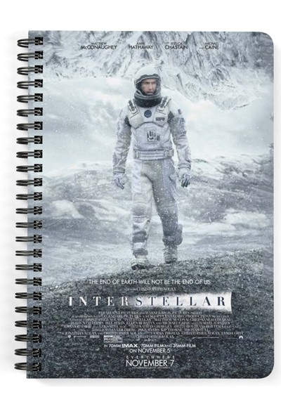 Interstellar Baskılı Ahşap Kapaklı Defter 15X20 cm DFT2507 Interstellar Baskılı Ahşap Kapaklı Defter 15X20 cm DFT2507