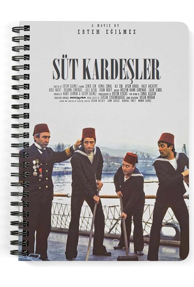Süt Kardeşler Baskılı Ahşap Kapaklı Defter 15X20 cm DFT2360