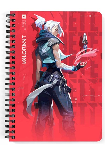 Valorant Baskılı Ahşap Kapaklı Defter 15X20 cm DFT3194 Valorant Baskılı Ahşap Kapaklı Defter 15X20 cm DFT3194