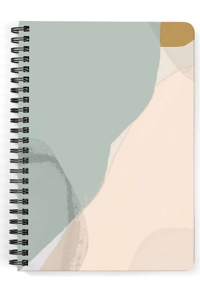 Renkler Baskılı Ahşap Kapaklı Defter 15X20 cm DFT3575