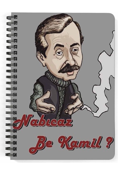 Nabıcaz Be Kamil Baskılı Ahşap Kapaklı Defter 15X20 cm DFT4026