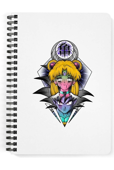 Anime Baskılı Ahşap Kapaklı Defter 15X20 cm DFT6144